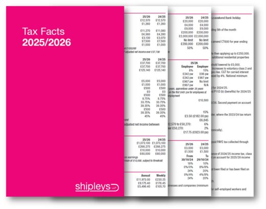 Tax Facts 2025/26 - Shipleys LLP